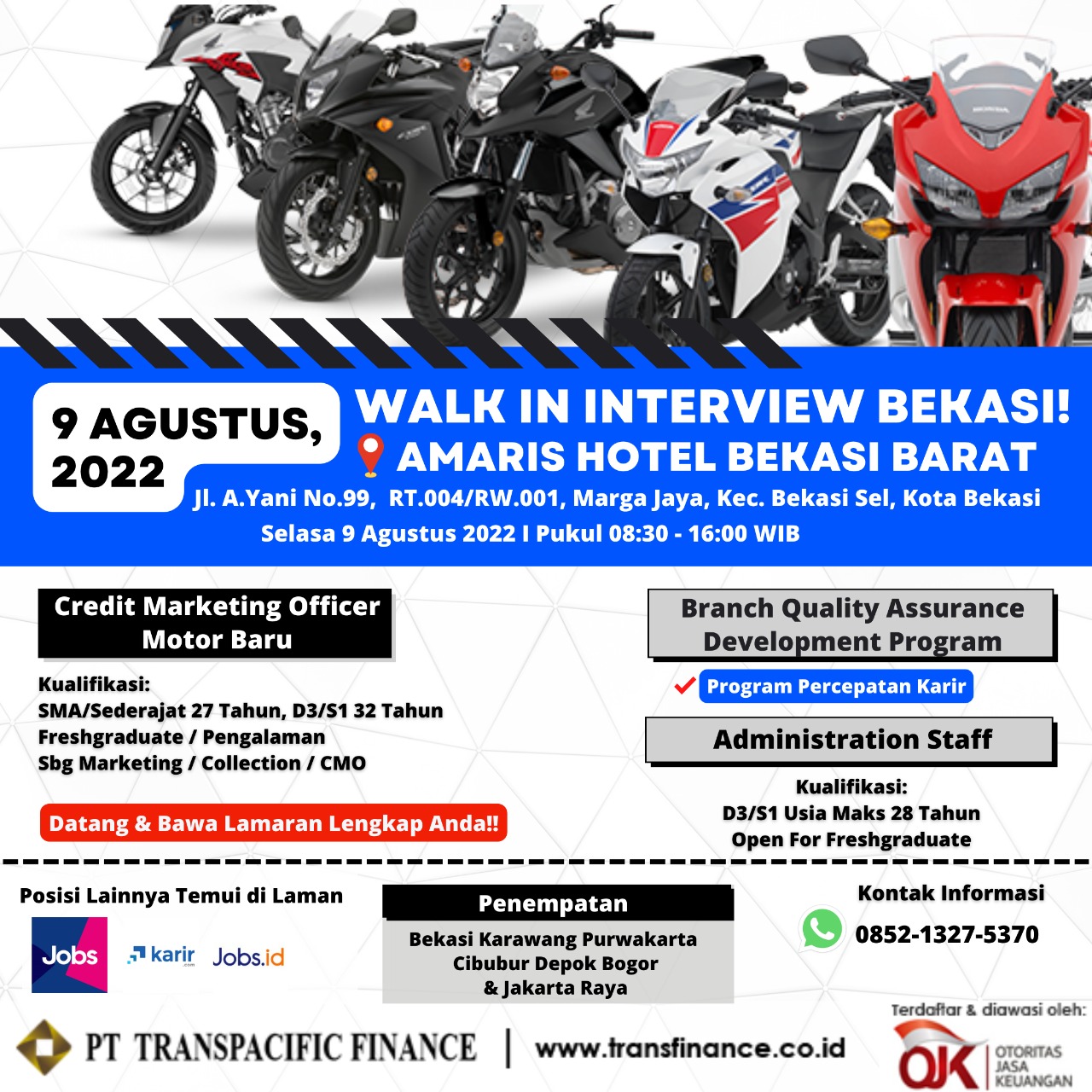 Lowongan - PT Transpacific Finance - Loker Terkini