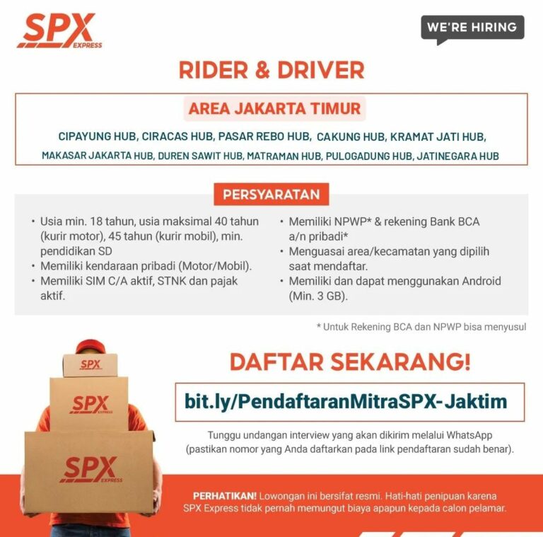 Lowongan Kerja - SPX Express - Loker Terkini
